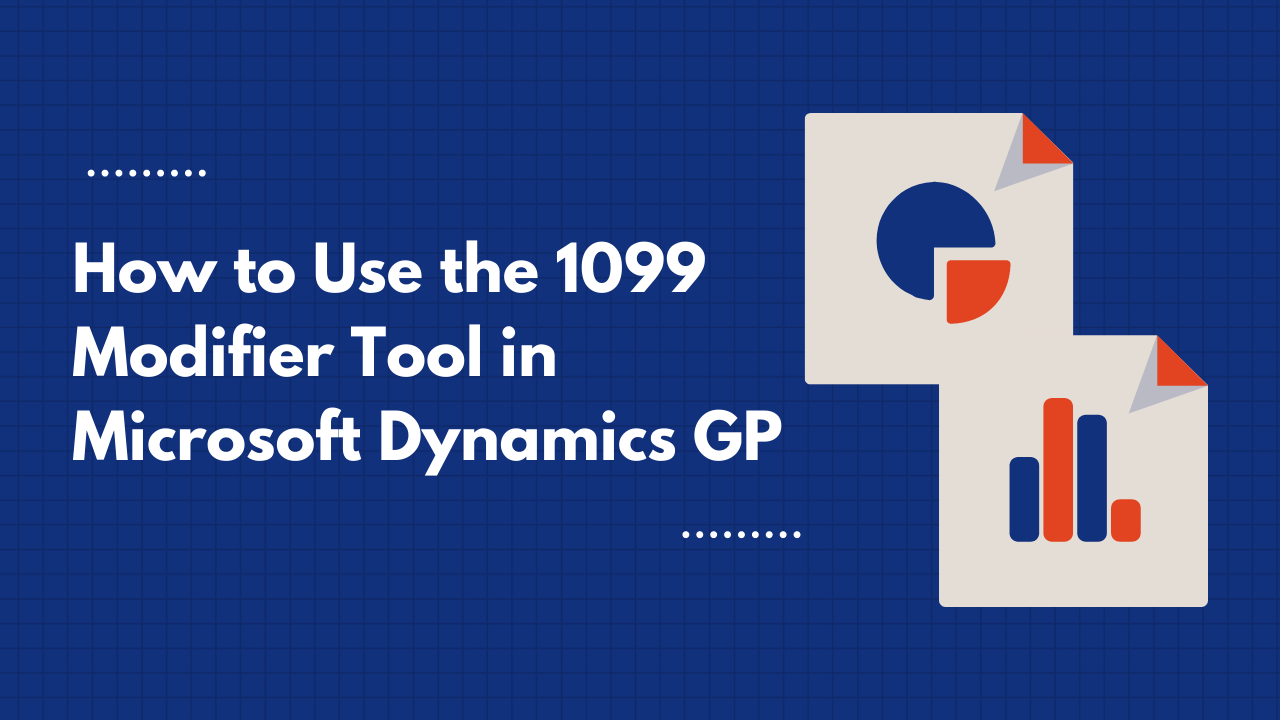Video: Microsoft Dynamics GP- How to Use the 1099 Modifier Tool