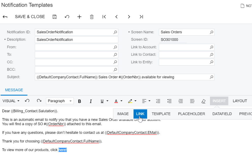 Customize your Emails in Acumatica with Embedded Images - Logan Consulting