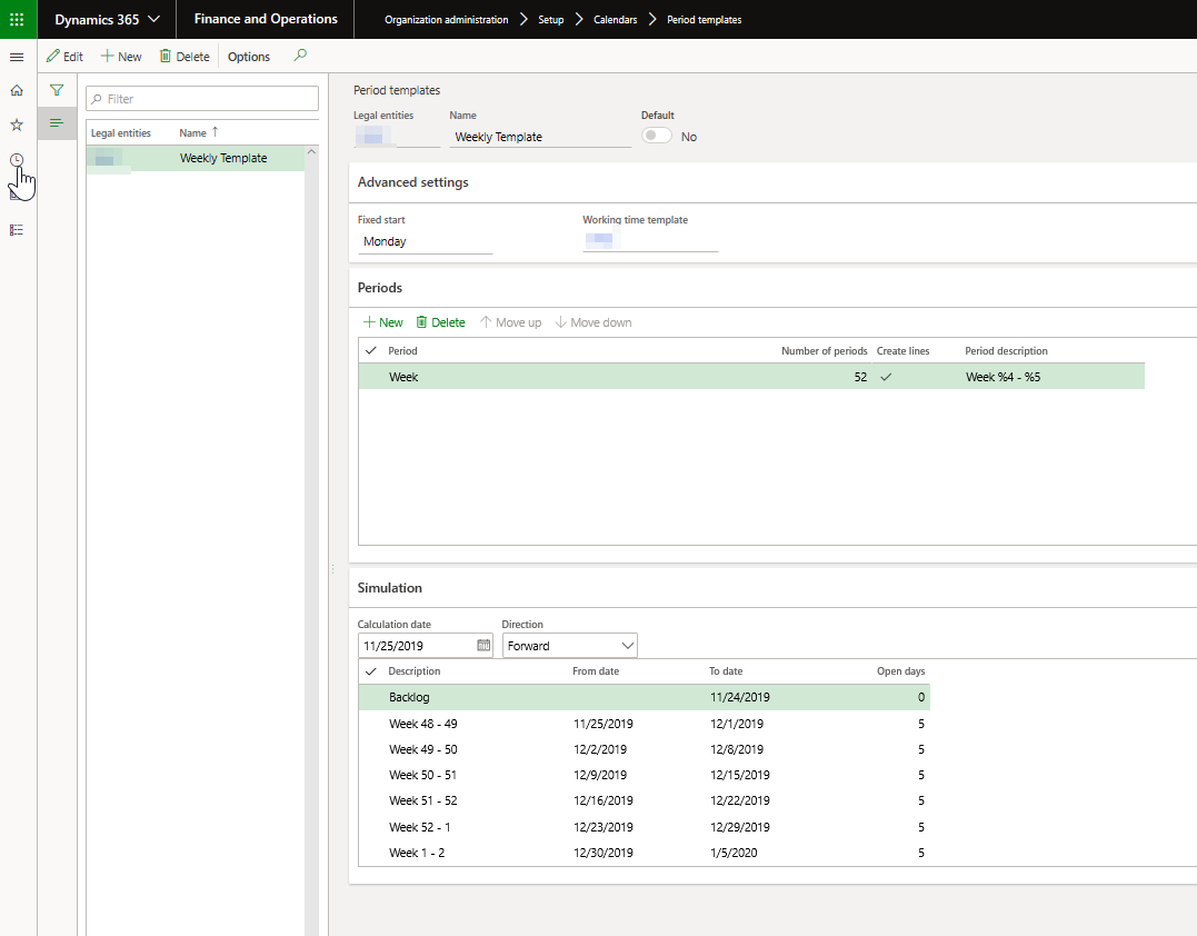 MRP – Inventory position with a period template - Logan Consulting