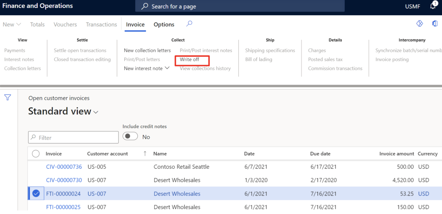 Easily Write Off Bad Debt with Dynamics 365 for Finance
