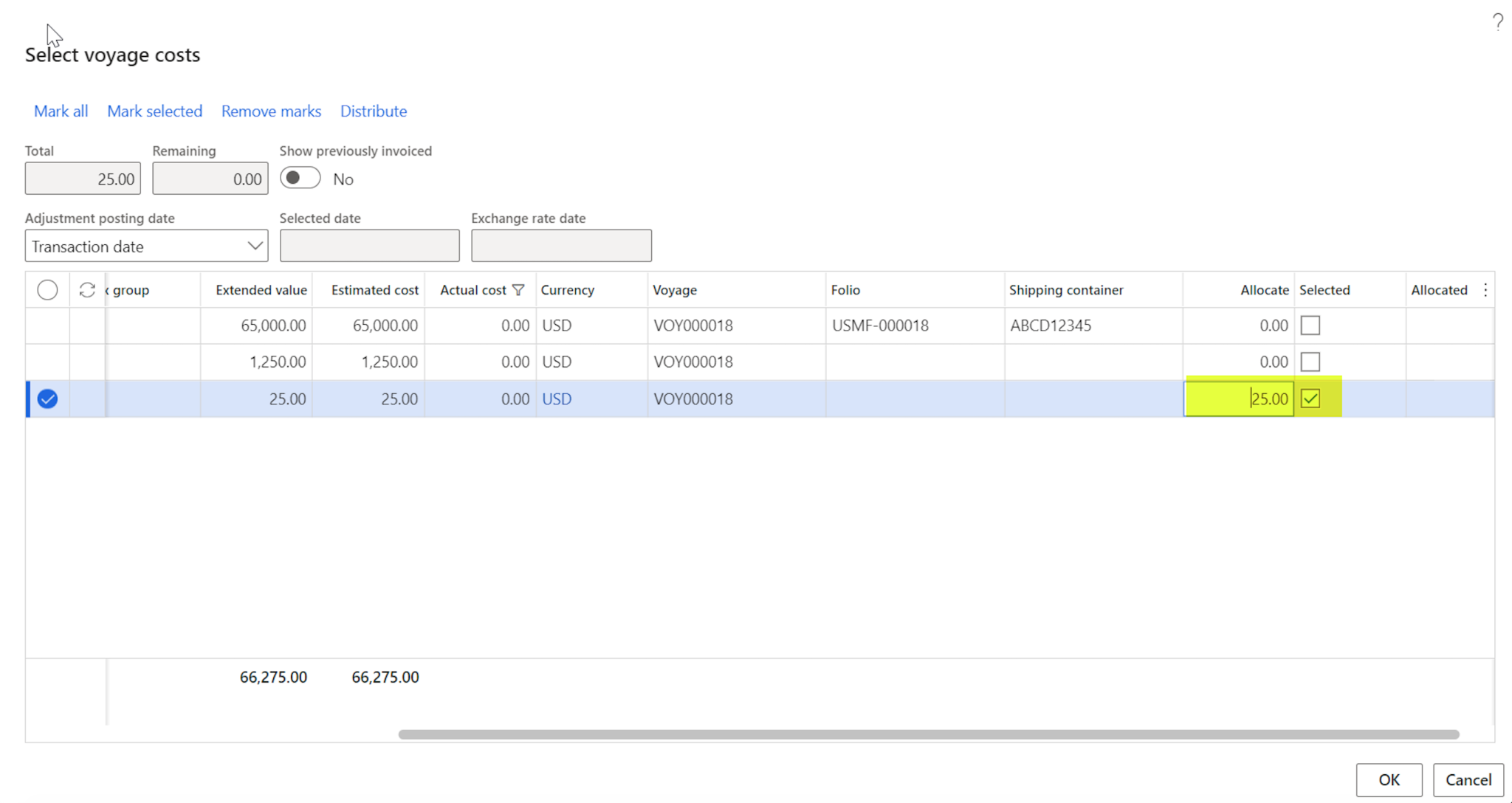 Landed Costs module - Reconciling Costs - Logan Consulting