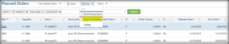 New QAD AUX Functionality: Firm Purchasing - Logan Consulting