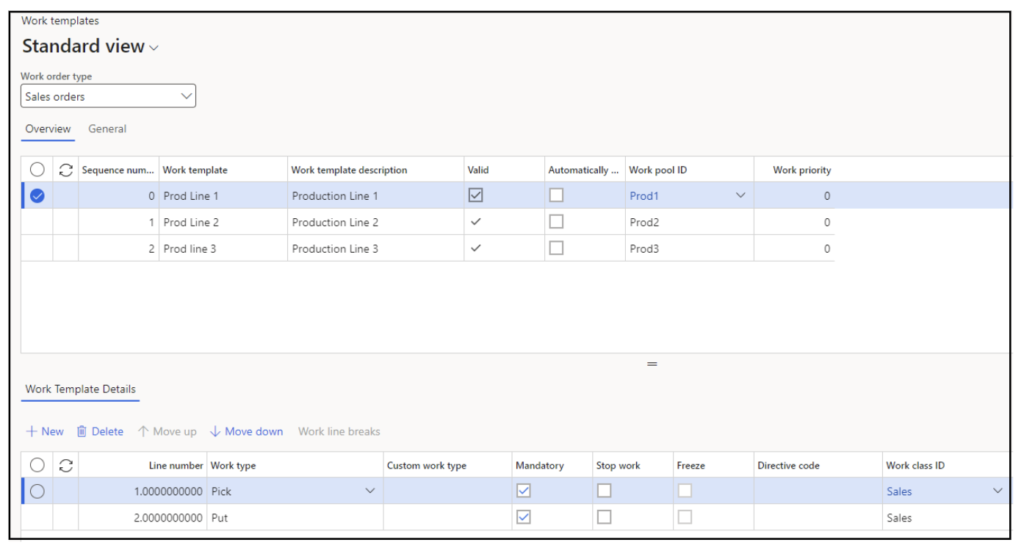 Filter Warehouse Work by Production Line with Work Pool in D365