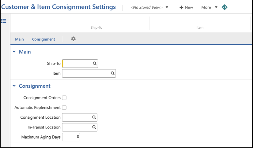 Customer Consignment Using AUX - Logan Consulting