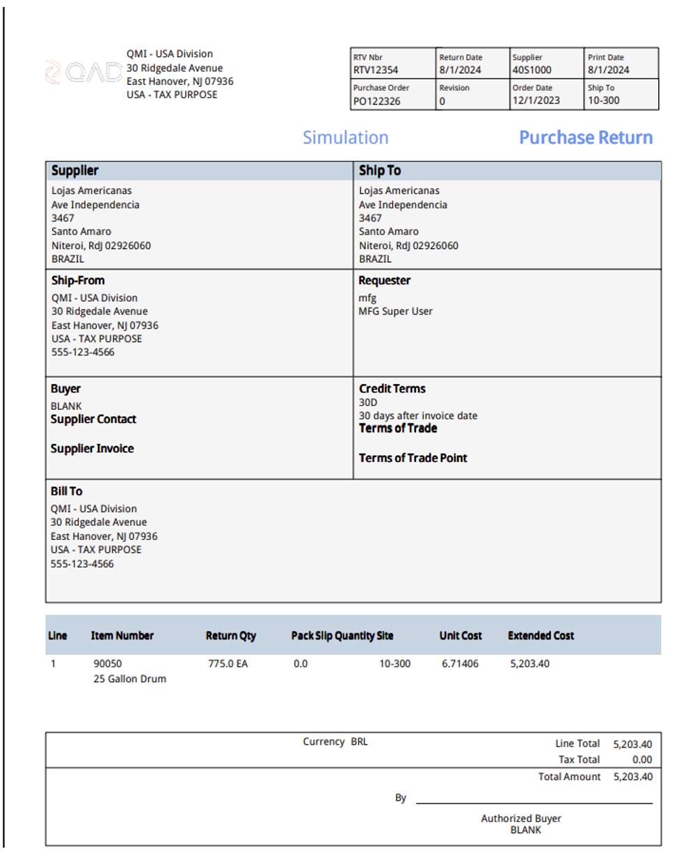 Return To Vendor Process in AUX - Logan Consulting