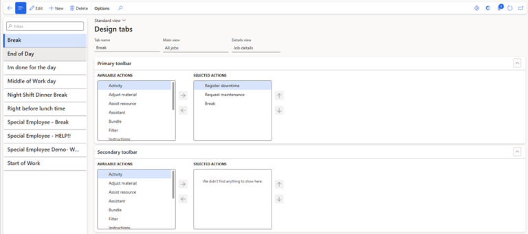 Production Floor Execution Interface in Microsoft D365 SCM