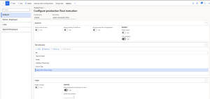 Production Floor Execution Interface in Microsoft D365 SCM