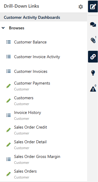 Customer Activity Dashboard in AUX - Logan Consulting