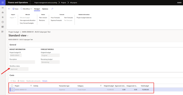 Project Management and Accounting in Microsoft D365