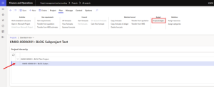 Project Management and Accounting in Microsoft D365