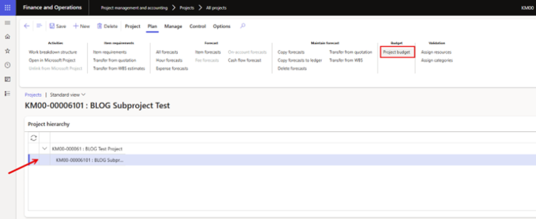 Project Management and Accounting in Microsoft D365