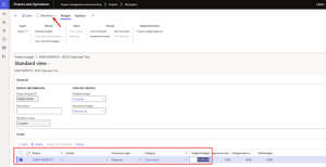 Project Management and Accounting in Microsoft D365